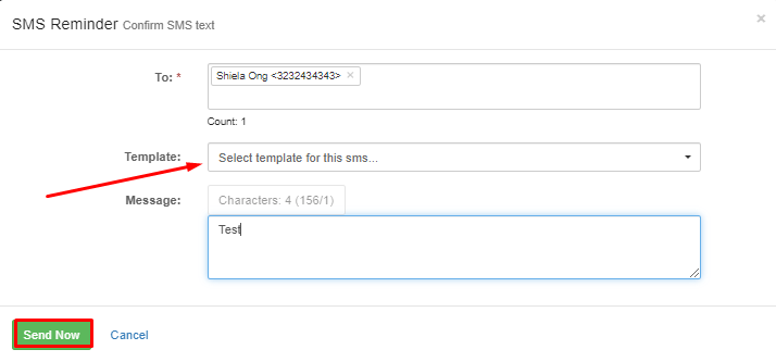 How to directly Email / SMS patients – Core Practice