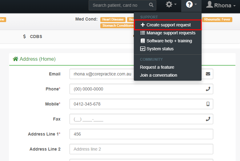 How do I submit a support request? – Core Practice