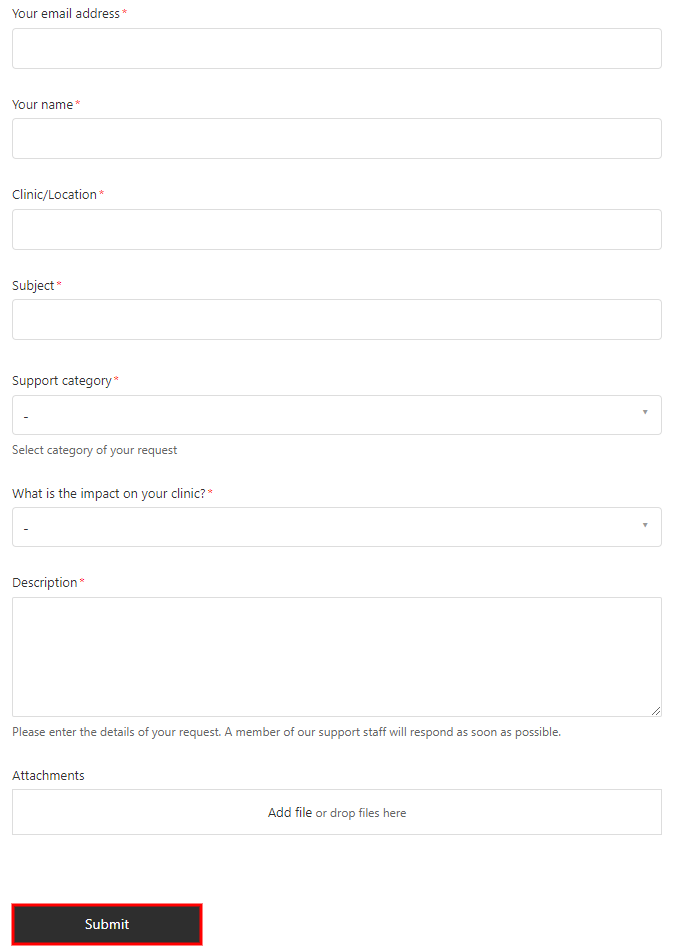 How do I submit a support request? – Core Practice