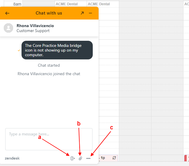 How to use the Live Chat Support – Core Practice