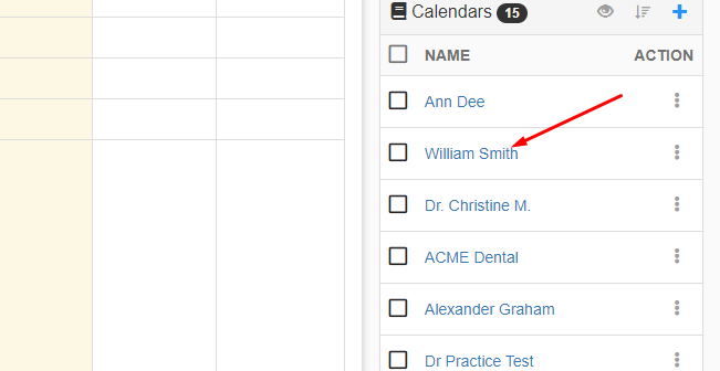 How to use the Calendar Setup – Core Practice