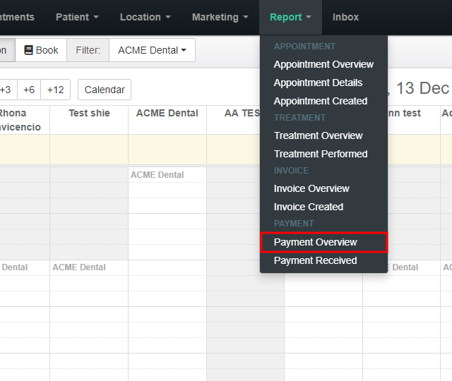 What is Payments Total Report? – Core Practice