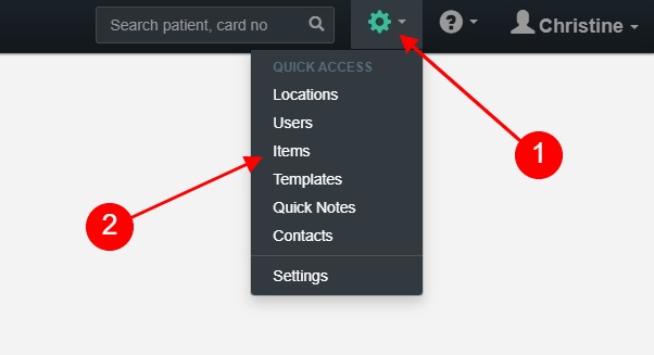 How to set Medicare Items (CDBS) – Core Practice