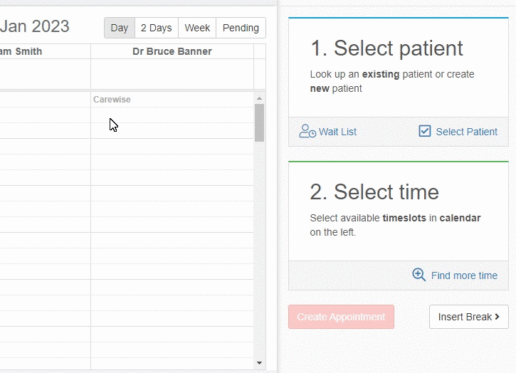 How to check available time slots in calendar – Core Practice