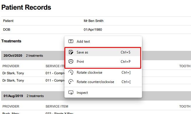 How do I export patient records? – Core Practice