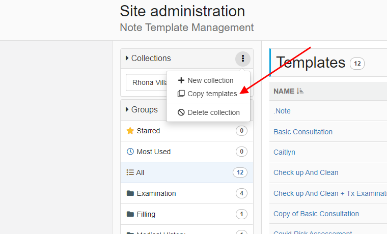 How to copy an entire quick note collection – Core Practice