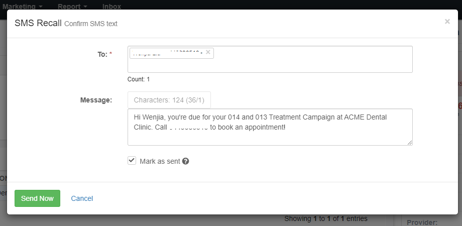 How to send an email or SMS using a created campaign – Core Practice