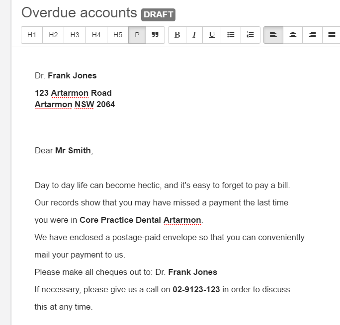 How to design a new Letter template – Core Practice