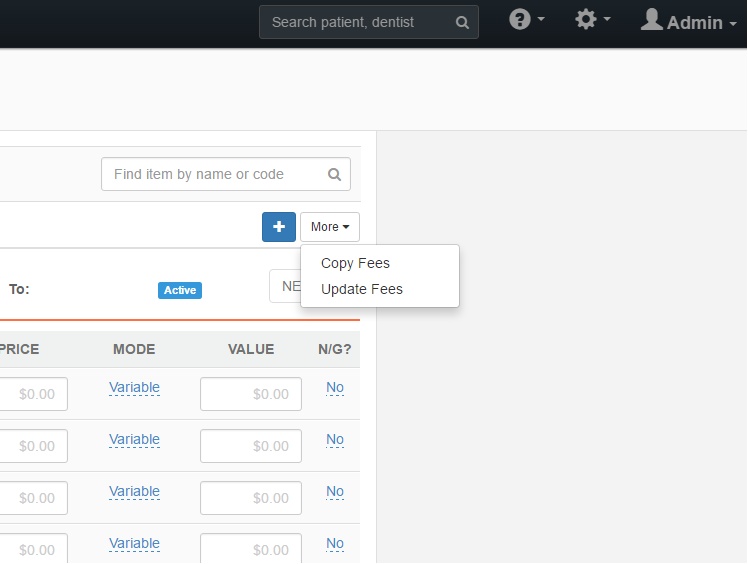 Fee Management – Core Practice