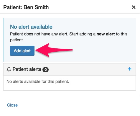 How to create a patient alert – Core Practice