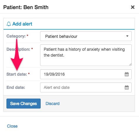 How to create a patient alert – Core Practice
